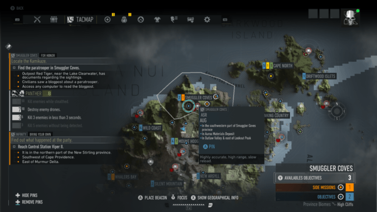 Ghost Recon Breakpoint Weapon Blueprints locations