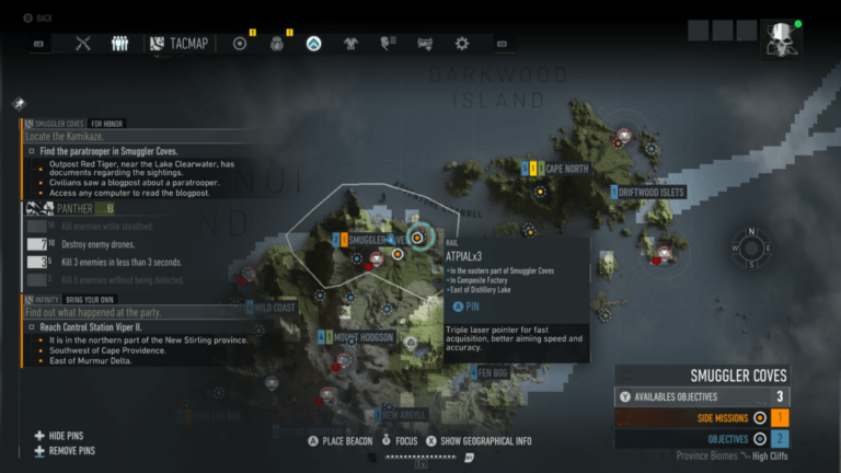 Ghost Recon Breakpoint Weapon Attachments Location