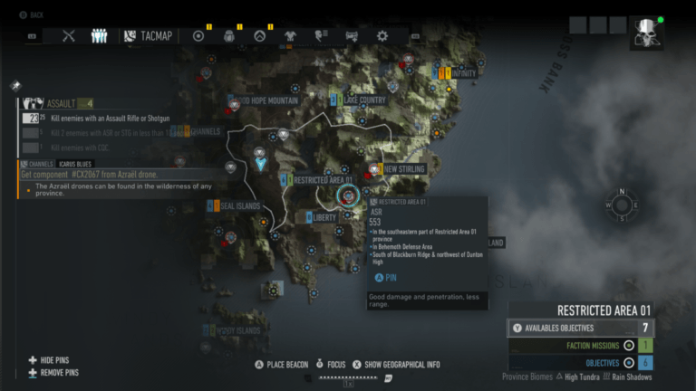Ghost Recon Breakpoint Weapon Blueprints locations