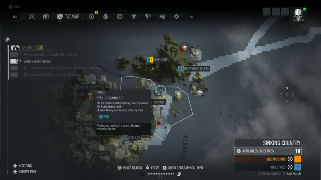 Ghost Recon Breakpoint Weapon Attachments Location